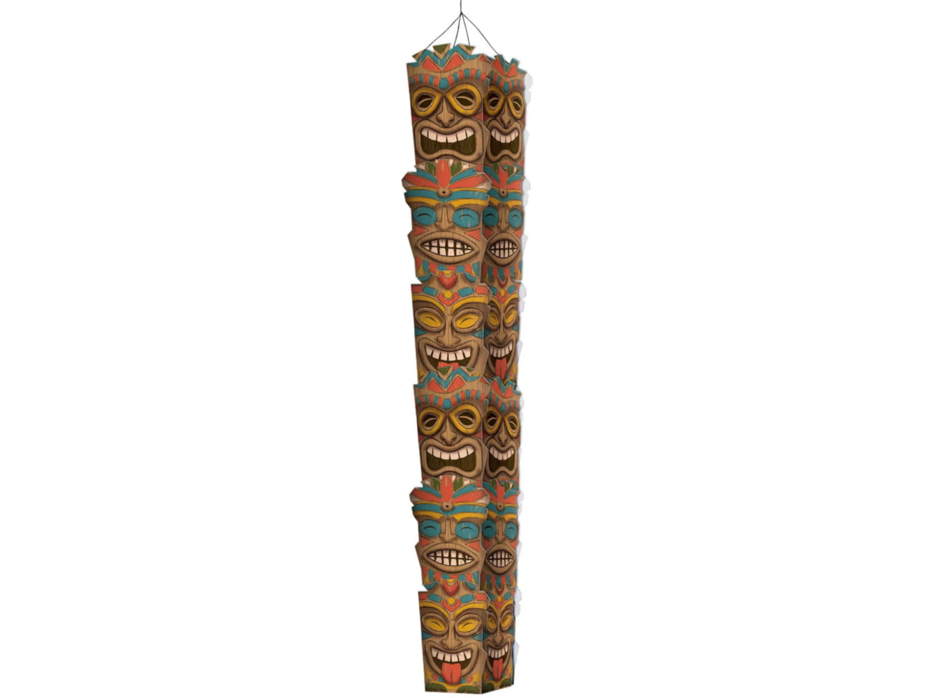 Heavy Cardboard Totem Pole Decoration, 8′ - The Party Warehouse