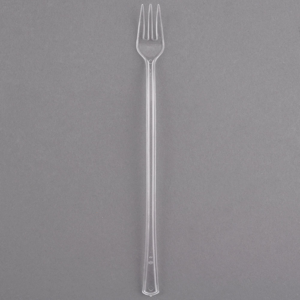 6″ Cocktail Forks,Clear,20Pcs - The Party Warehouse